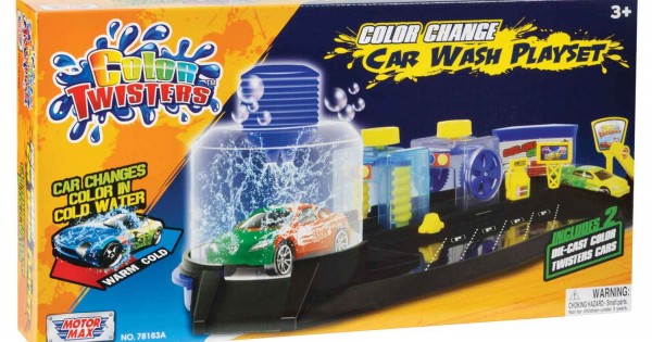 COLOR TWISTERS - COLOR CHANGE CAR WASH WITH TWO 3" CARS
